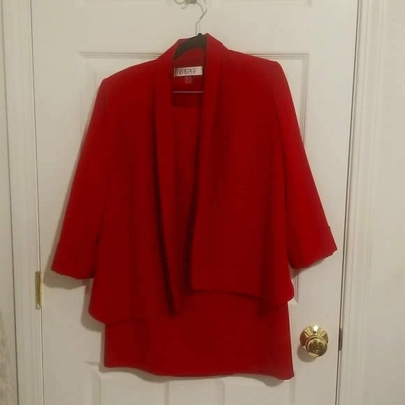 Kasper | Skirts | Kasper Red Suit | Poshmark